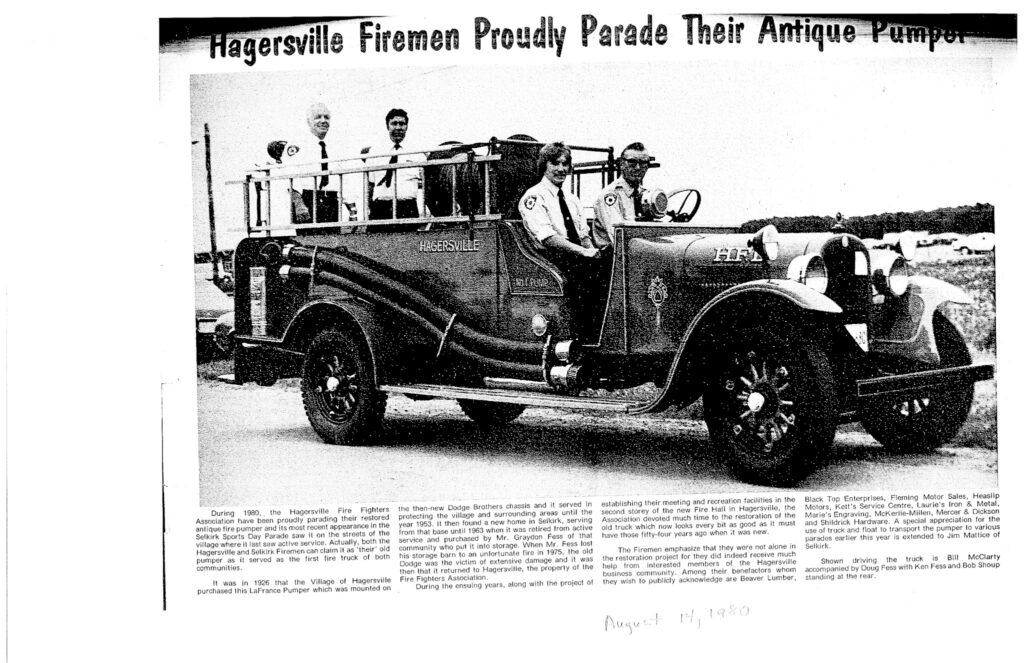 End of an era for Hagersville Fire Department Chief Doug Fess – The ...